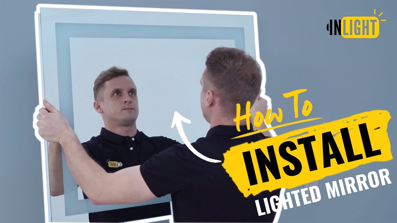INLIGHT LED Wall Mounted Lighted Vanity Mirror-Installation Guide