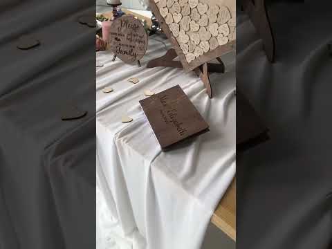 Wooden guest book | Personalized guest book | Wedding rustic guest book