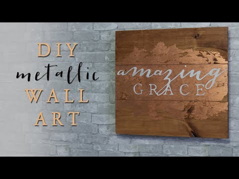 DIY Metallic Wall Art
