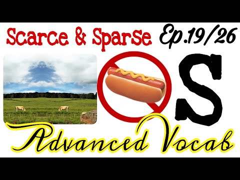 Easy-peasy British English – Advanced Vocabulary Ep.19/26 ‘scarce’ and ‘sparse’