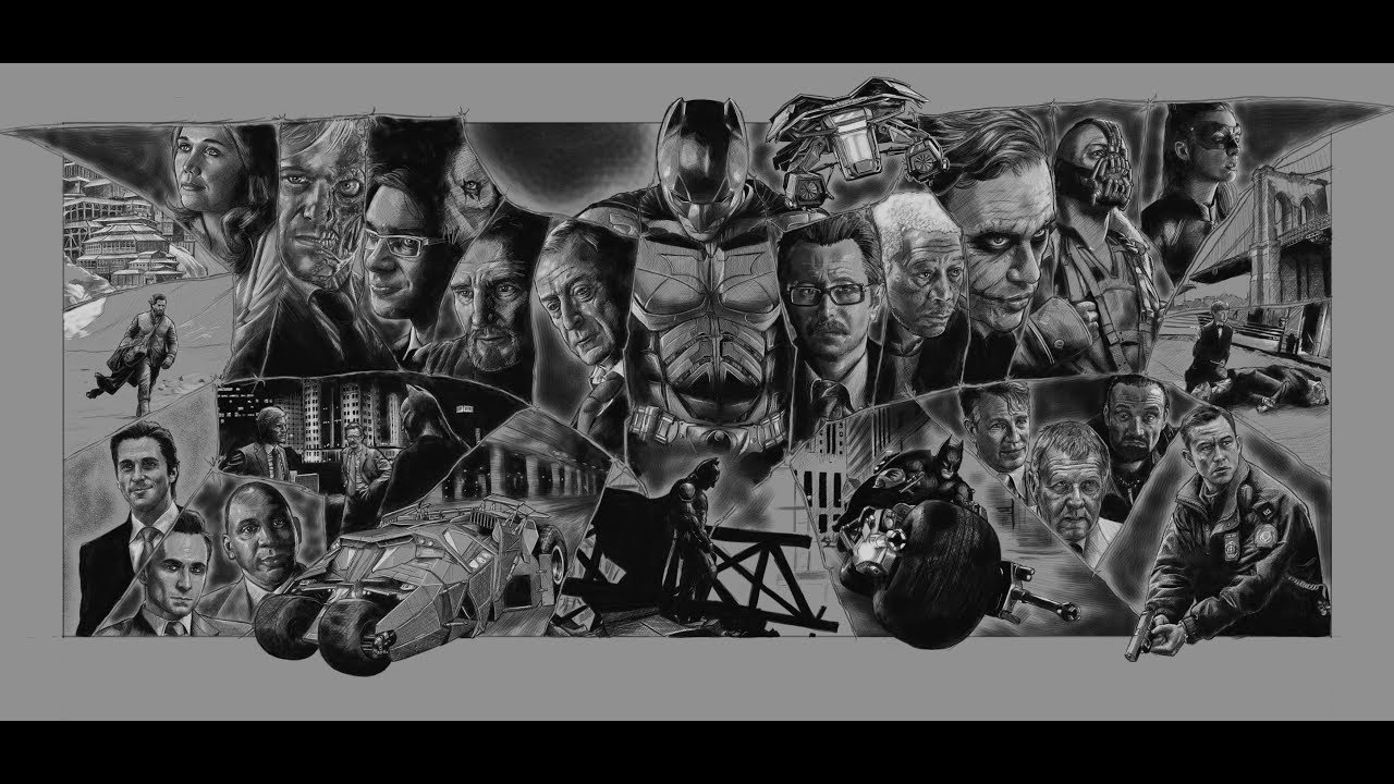 Dark Knight Trilogy Colour Process