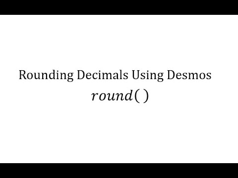 Rounding Decimals Using Desmos | Math Help from Arithmetic through ...