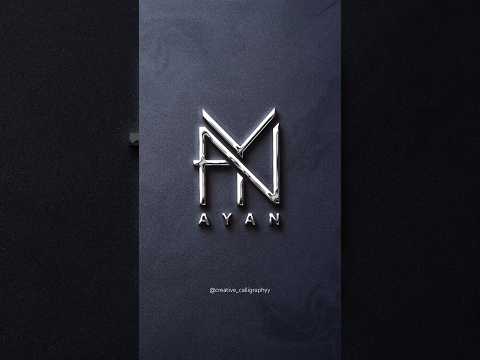 Logo name AYAN. Comment your names. #namelogo #viralshort #logo #ytshorts #creativity #design #viral