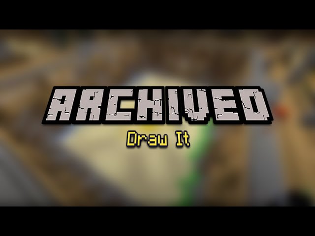 DRAW IT (Fully resettable & automated vanilla minigame) Minecraft Map