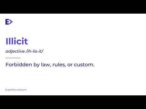 How to Pronounce Illicit | Definition | Example