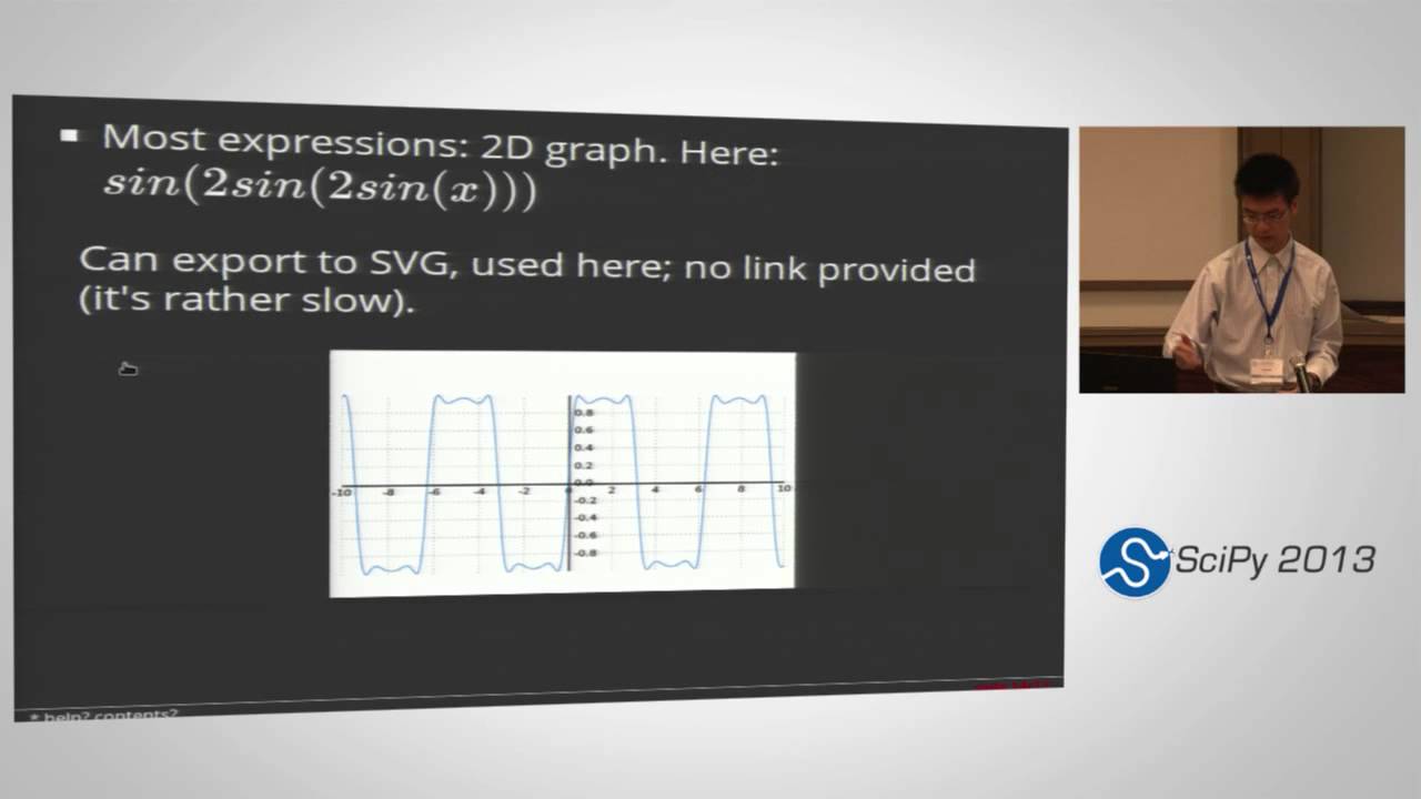 SymPy Gamma and SymPy Live: Python and Mathematics Online; SciPy 2013 Presentation