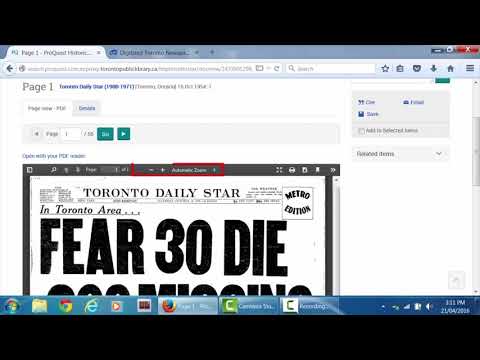 How to use the Toronto Star Digital Newspaper Archive for Historical Research
