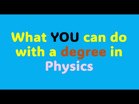 What career opportunities are available for someone with a degree in Physics - AI