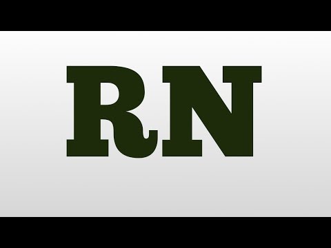 RN meaning and pronunciation
