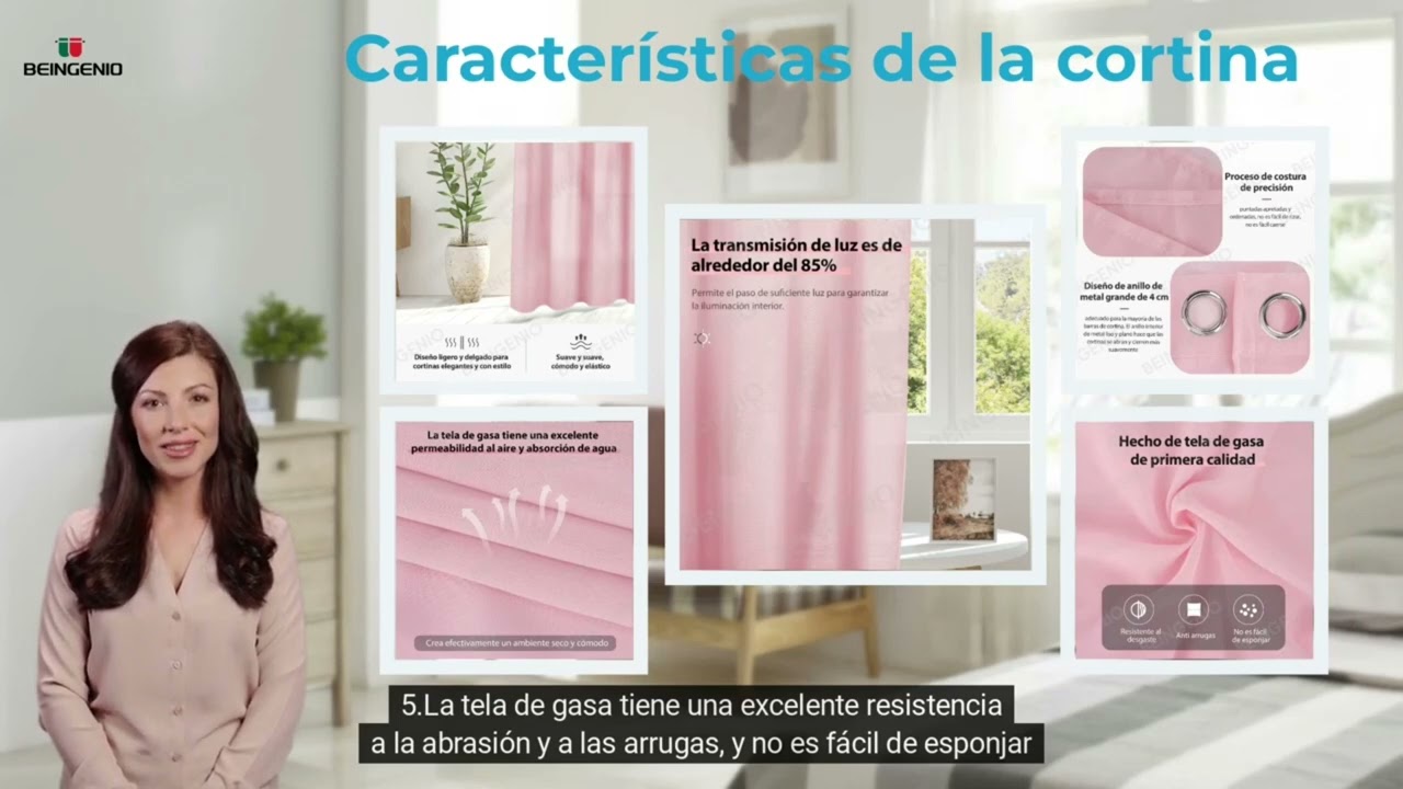 cortinas transparentes de gasa（tela: 011）