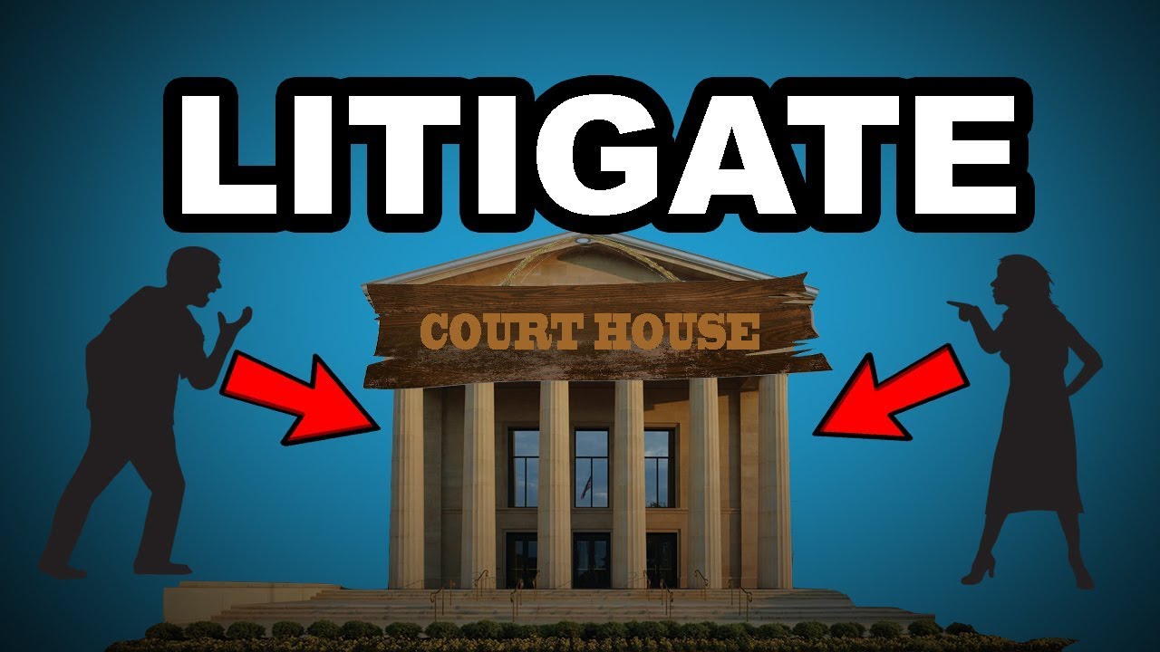⚖️ Learn English Words - LITIGATE - Meaning, Vocabulary with Pictures and Examples