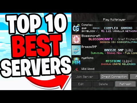 Top 10 BEST Servers For Minecraft 1.21.6! - Java & Bedrock