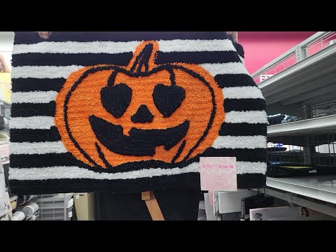 HALLOWEEN HOME DECOR - SKULL BLACK CAT BEETLEJUICE PUMPKIN BATH RUGS AND SHOWER CURTAINS