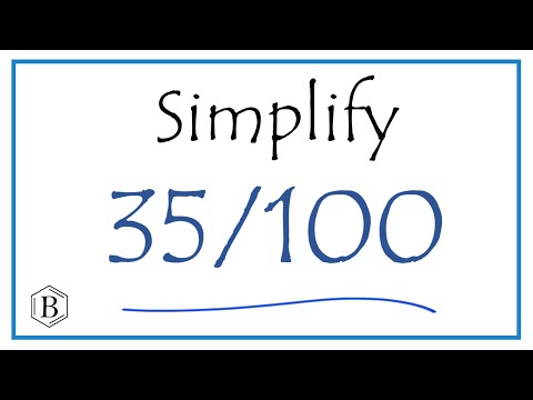 How to Simplify the Fraction 35/100