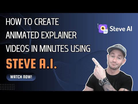 The Best A.I. Animated Video Creator ✅ Steve A.I. Review and Tutorial