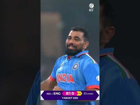 Mohammed Shami's sensational match-winning spell against England at #CWC23 ????#cricket