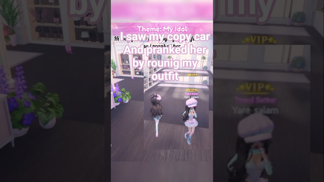 i saw my copy cat on dress to impress #dti #roblox #dresstoimpress #shorts #copycat #dtiroblox #cute