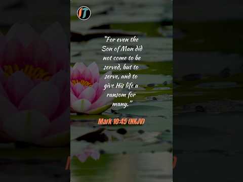 Jesus Christ Mission And Purpose | Bible Verse | Mark 10:45 #godslove #godsword #bibleverseoftheday