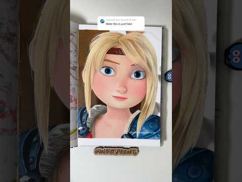 ASMR Drawing Astrid from How to Train your Dragon #sketchbook #asmrart