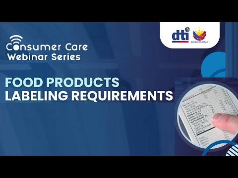 LIVE | Food Products Labeling Requirements