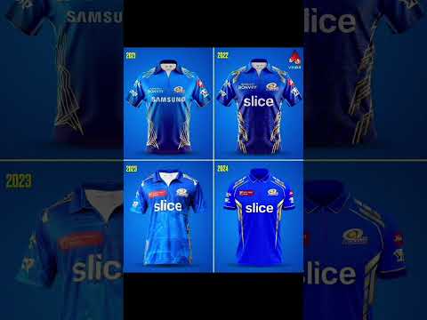 Mumbai Indians jersey in 4 seasons #shorts #swanamsupta8 #ipl #mumbaiindians #mi