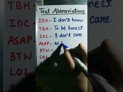 Text abbreviations @ramsha-823 #shortsfeed #shortsvideo #shorts #viralshorts #abbreviation #viral