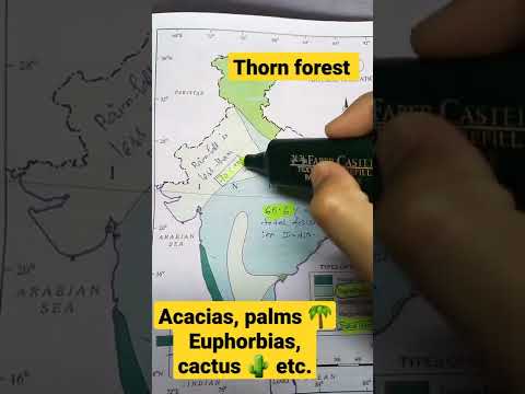 tropical thorn forest | #upsc #youtubeshorts