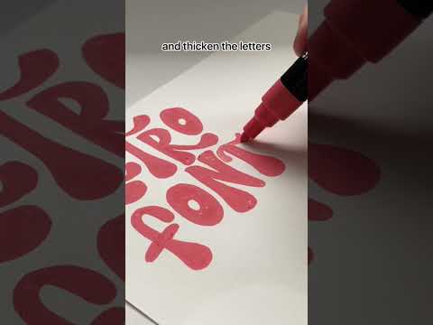 Easy & aesthetic retro font tutorial π #shorts #shortsmas