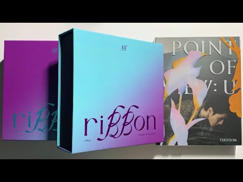 unboxing got7 yugbam’s solo albums (riBBon & point of view: u) aka chaotic maknae line skrrt skrrt