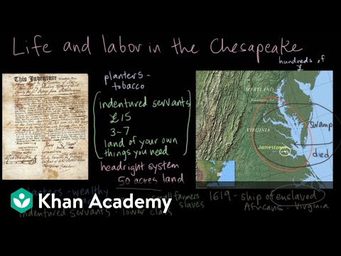 Jamestown - life and labor in the Chesapeake