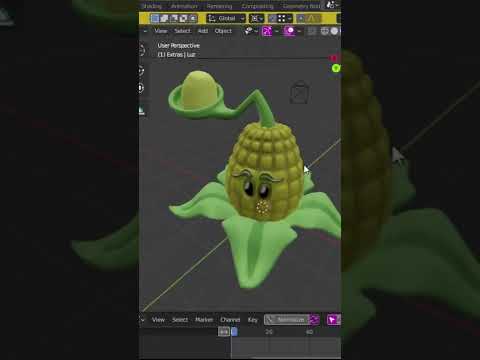 🌽 Corn Launcher (Plants vs Zombies)・ STL File for 3D printing・Cults