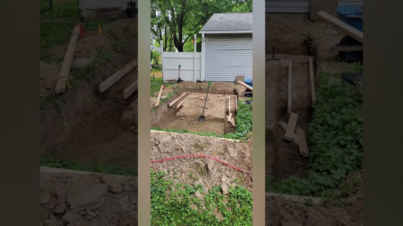 #diy #pool #build #construction #backyard #swimming #justdoit #coolkids #concrete #relaxing #fun