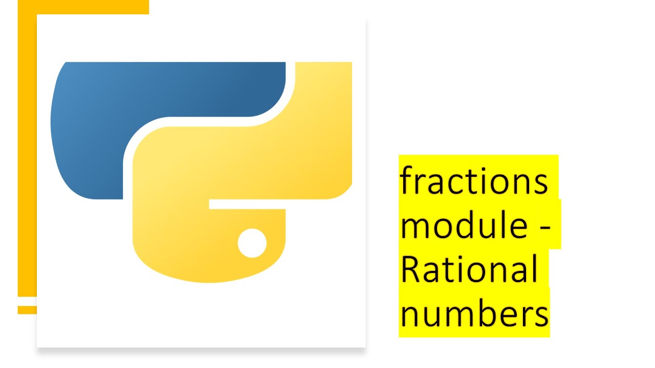 fractions module - Rational numbers | Python by examples | #python