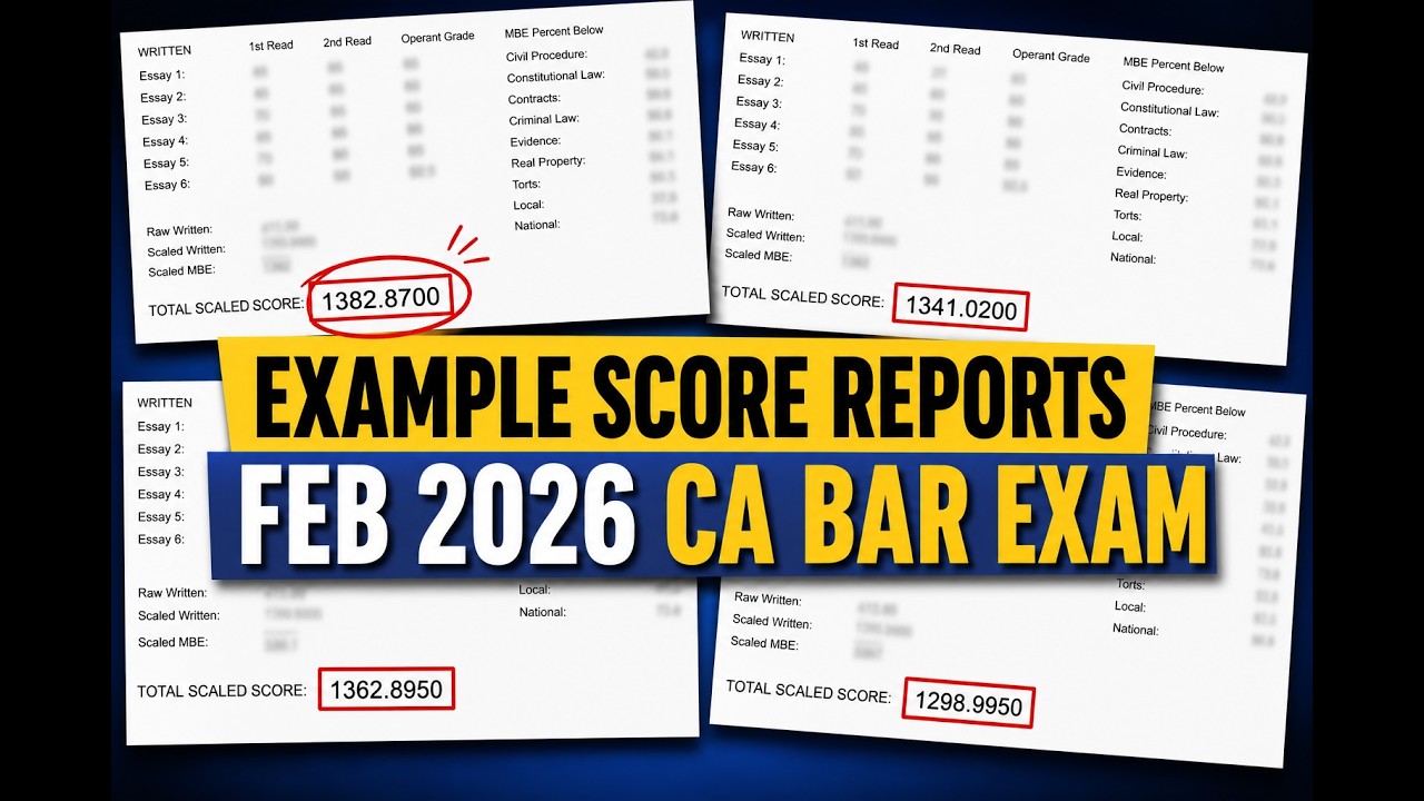 CA Bar Exam Score Reports Analyzed: What They Did Wrong (& Right)