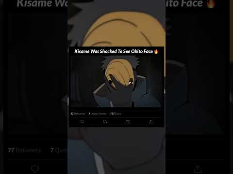 Kisame Was Shocked To See Obito Face 🔥 #naruto #anime