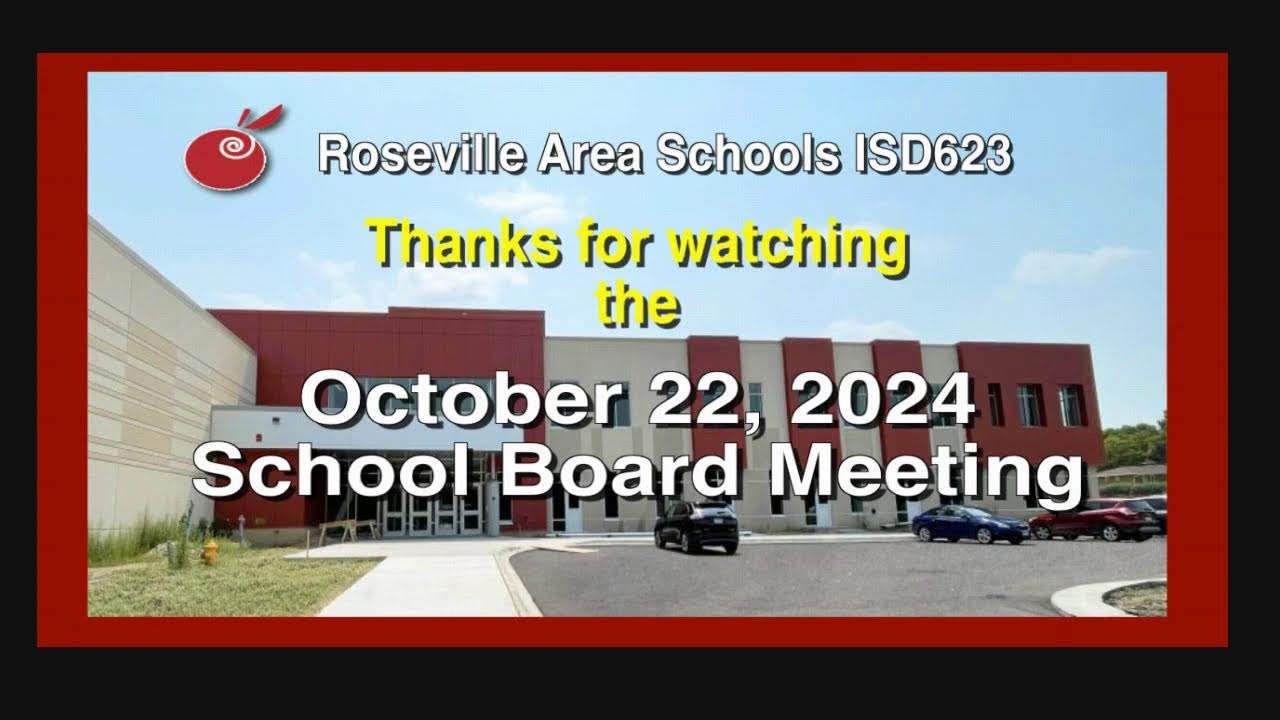 October 22, 2024 Regular School Board Meeting.