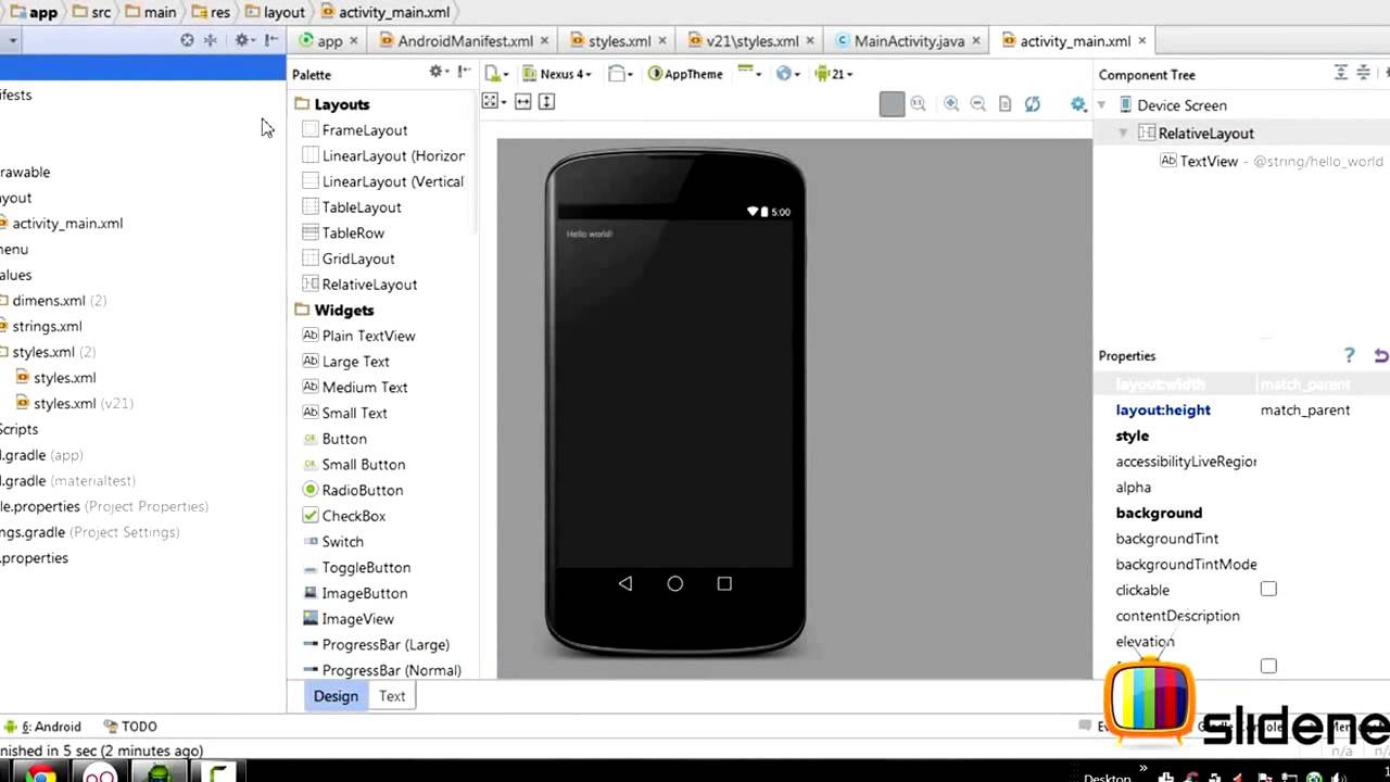 ANDROID TUTORIAL  Material Design with Android Studio