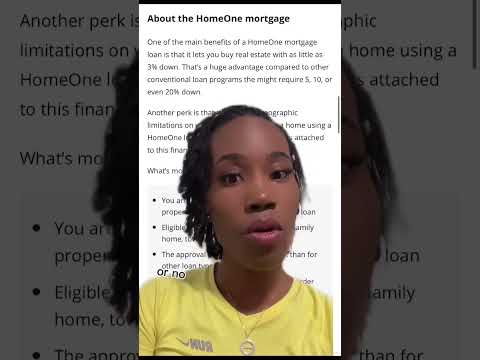3% Downpayment | FreddieMac Home One Loan