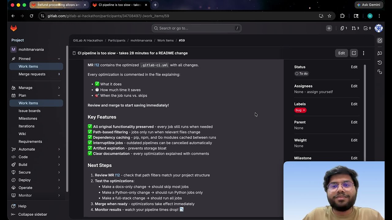 BugFlow - AI-Powered Regression Detective | GitLab AI Hackathon 2026