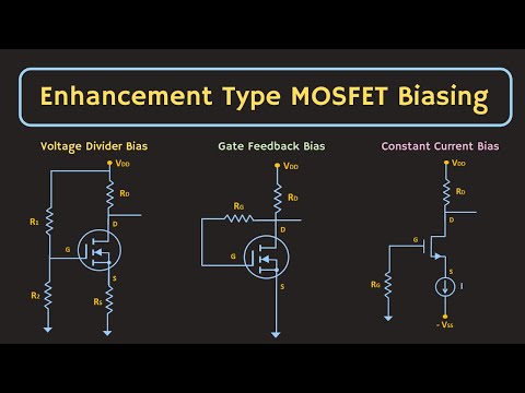 MOSFET Biasing : Enhancement Type MOSFET Biasing Explained Video Lecture - Crash Course (English ...