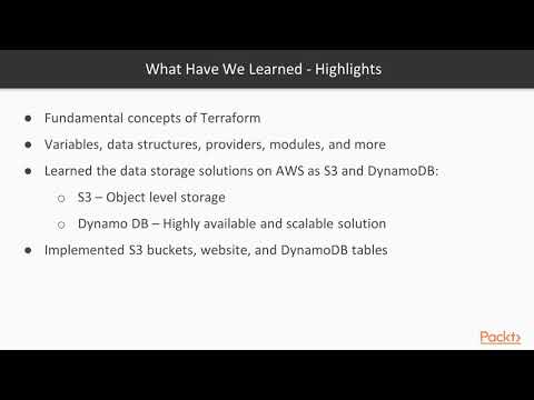 Learn Learn Terraform for Cloud Infrastructures What Have We Learned Wrap Up | packtpub com ...