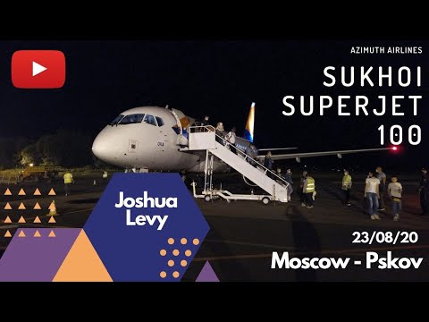 Sukhoi Superjet SSJ-100 Azimuth Airlines (Issues & engine ROAR!)