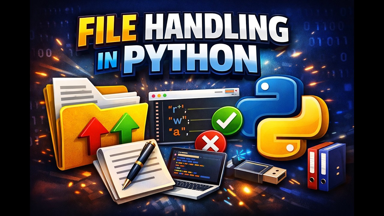 Python File Handling Tutorial 🔥 | Read, Write, Append Explained in English