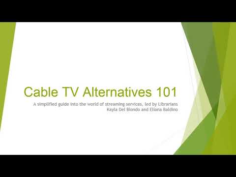 New Canaan Library Presents: Cable TV Alternatives 101