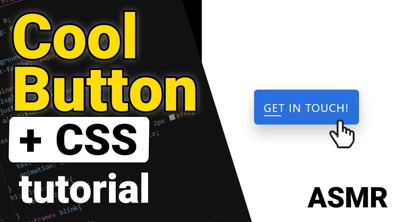 ASMR programming | Cool button hover effect (simple css project)