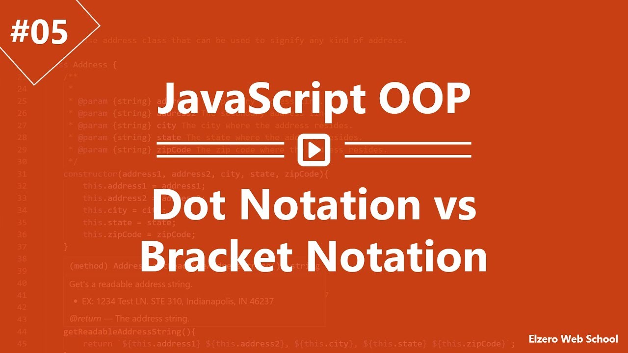 Learn JavaScript OOP in Arabic #05 - Dot Notation vs Bracket Notation