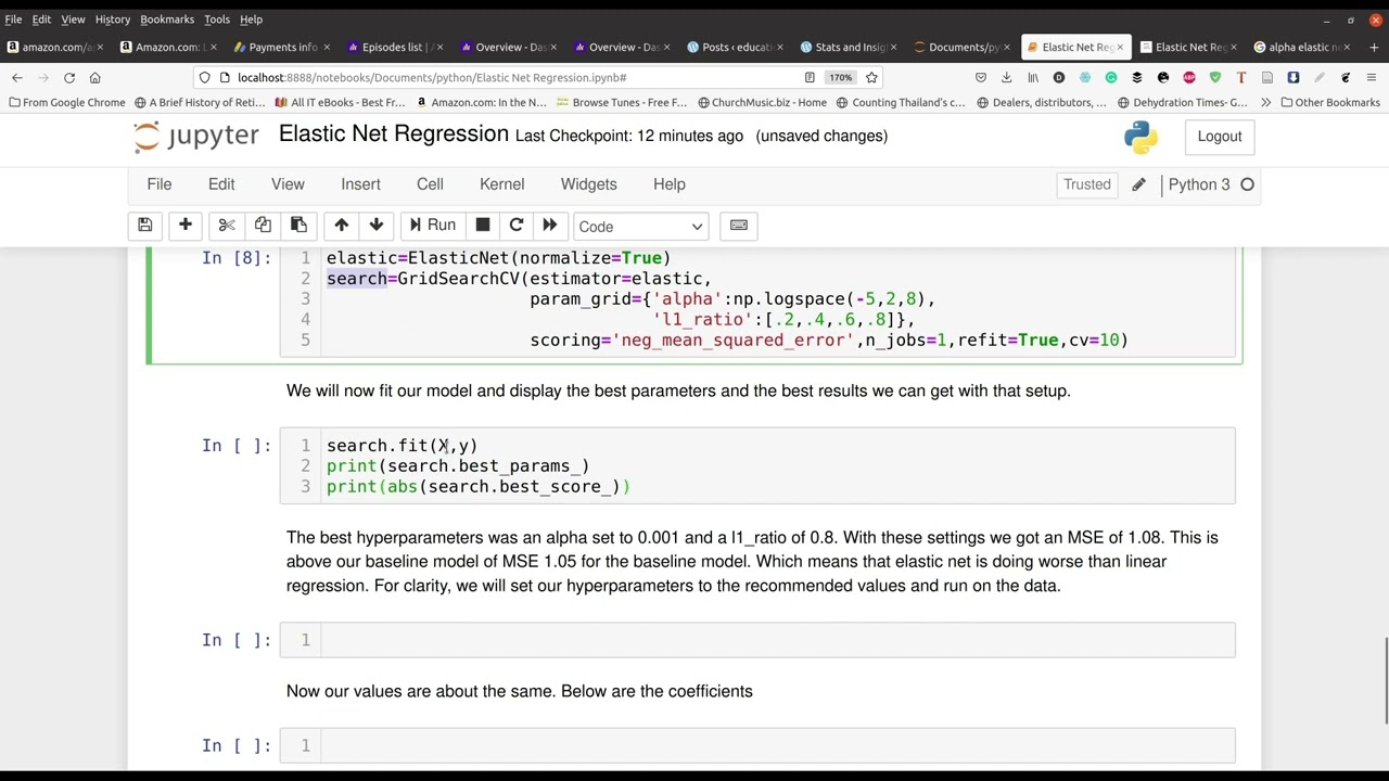 Elastic Net Regression with Python