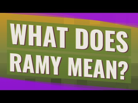 What does Ramy mean?