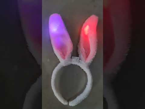 Orejas de conejo con luz