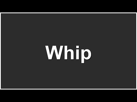 Cara mengucapkan Whip